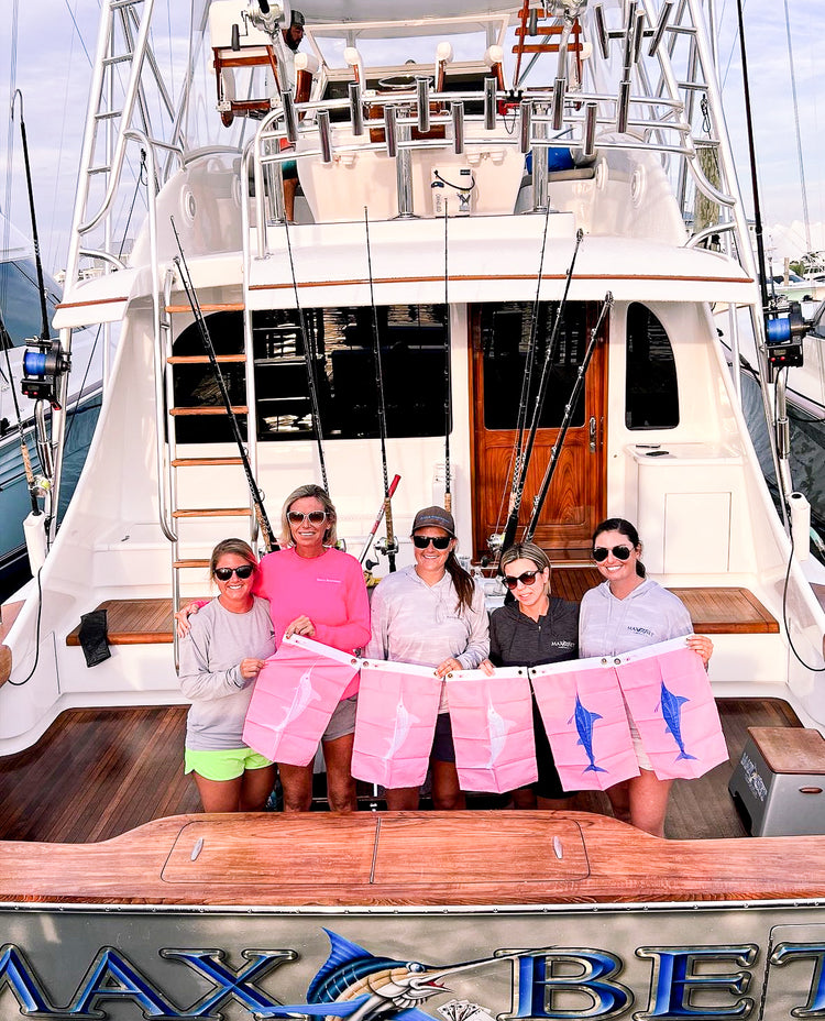 Ladies Love Pink — Billfish, Inshore and Offshore Release Flags