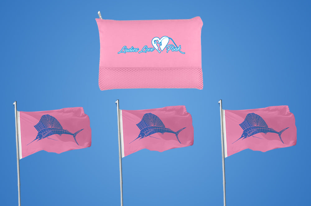 Pink Release Flag - Sailfish 3- pack – Ladies Love Pink